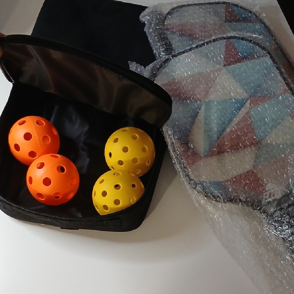 Games | Pickleball Set With Orange And Yellow Balls | Poshmark